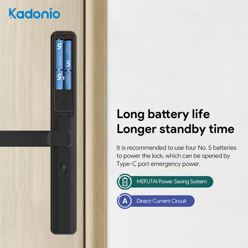 Kadonio Keyless Smart Lock | Fingerprint, Keypad & Camera