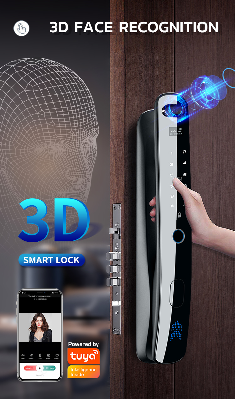 Kadonio Biometric Smart Lock | Fingerprint & Face Recognition