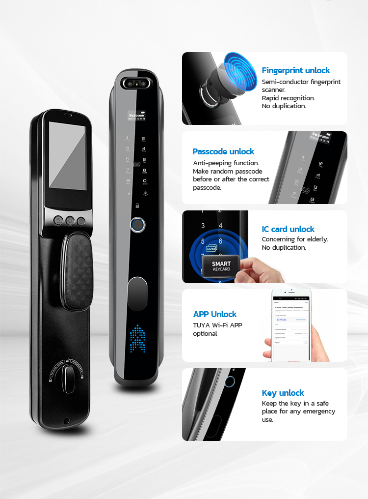 Kadonio Biometric Smart Lock | Fingerprint & Face Recognition